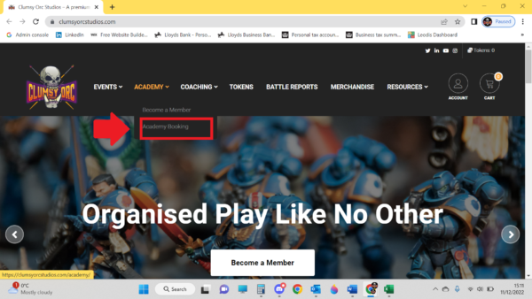 Academy: How to book - Clumsy Orc Studios